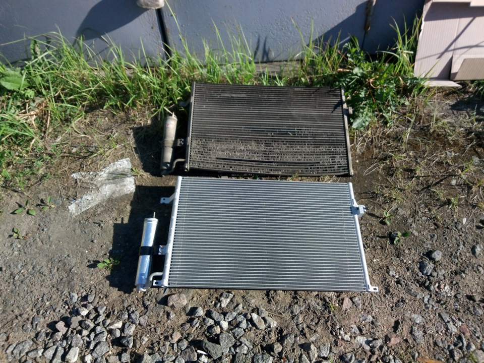 Замена конденсатора кондиционера — Chevrolet Lacetti 5D, 1,4 л, 2007 ...