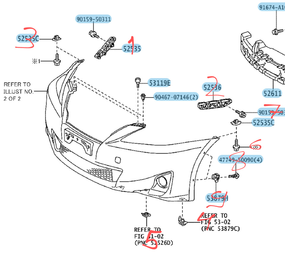 Установка 2-рестайлинг бампера на дорест IS250 2007 — Lexus IS II, 2,5 ...