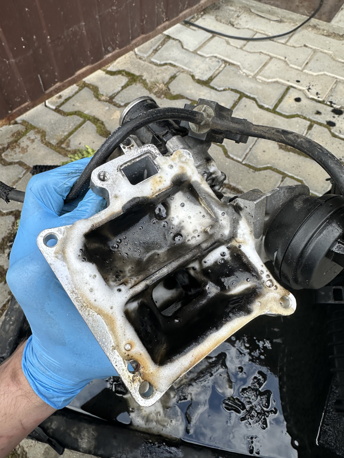 Чистка ЕГР и впускного коллектора. — Volvo XC90 (2G), 2 л, 2015 года ...