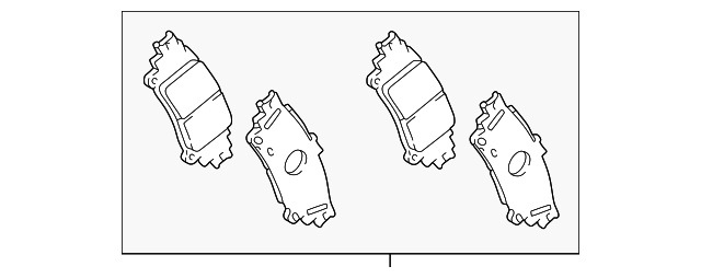 0446647071 Колодки тормозные задние TOYOTA LEXUS | Запчасти на DRIVE2