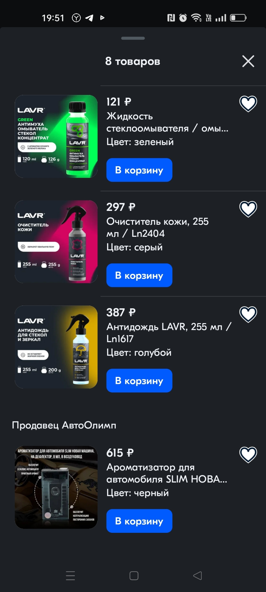 LN1617 Антидождь Lavr, 255 ml LAVR | Запчасти на DRIVE2