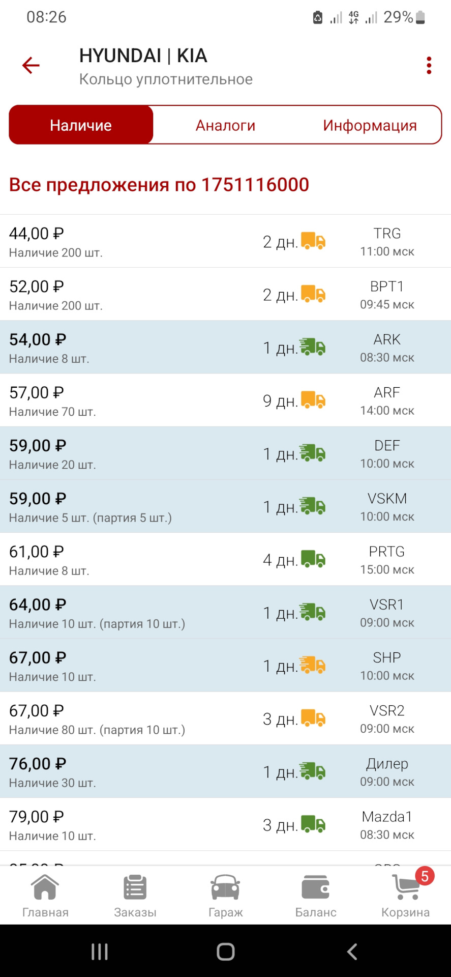 1751116000 Кольцо уплотнительное мкпп KIA HYUNDAI | Запчасти на DRIVE2