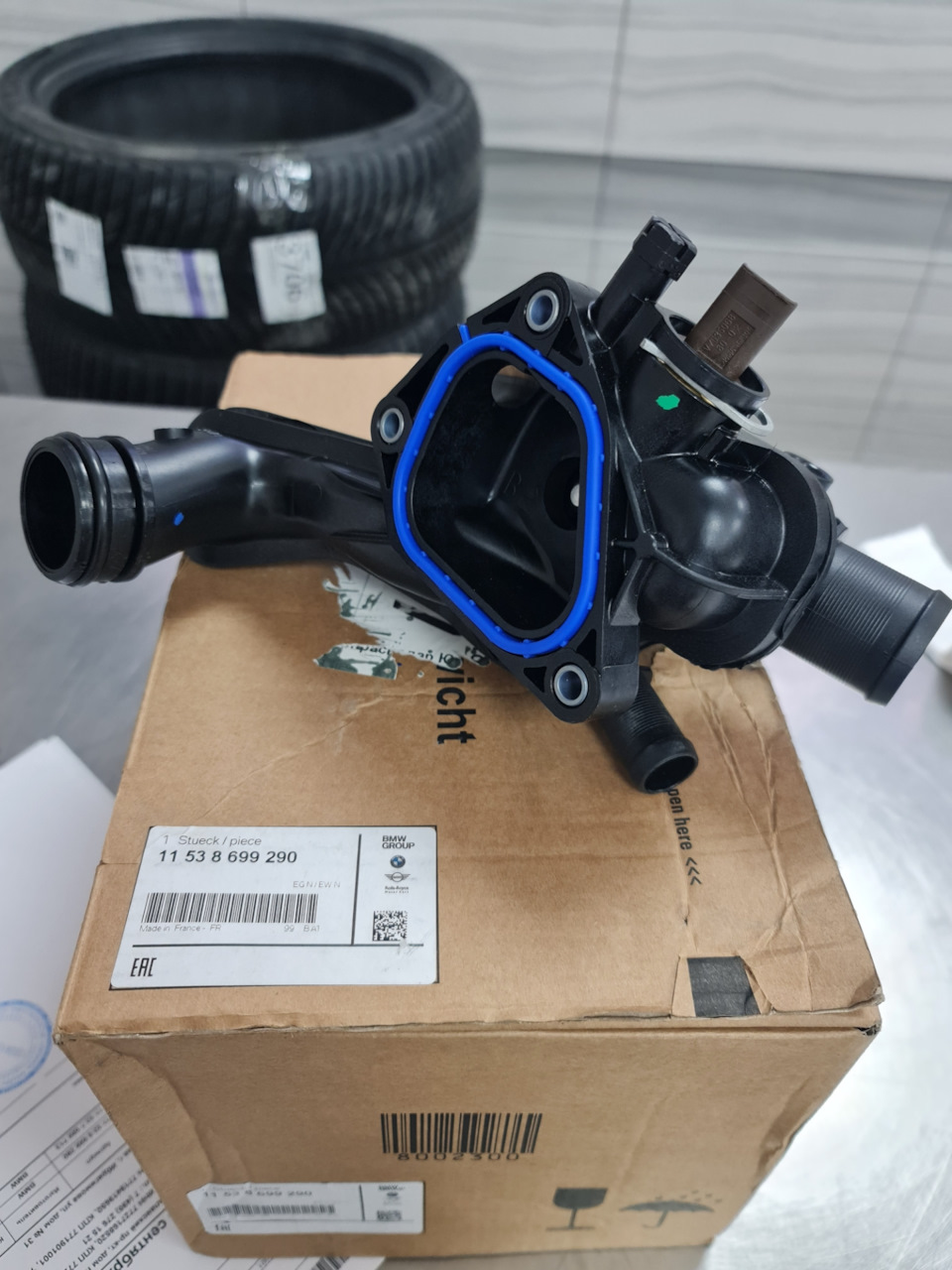 11538699290 Корпус термостата с термостатом BMW | Запчасти на DRIVE2