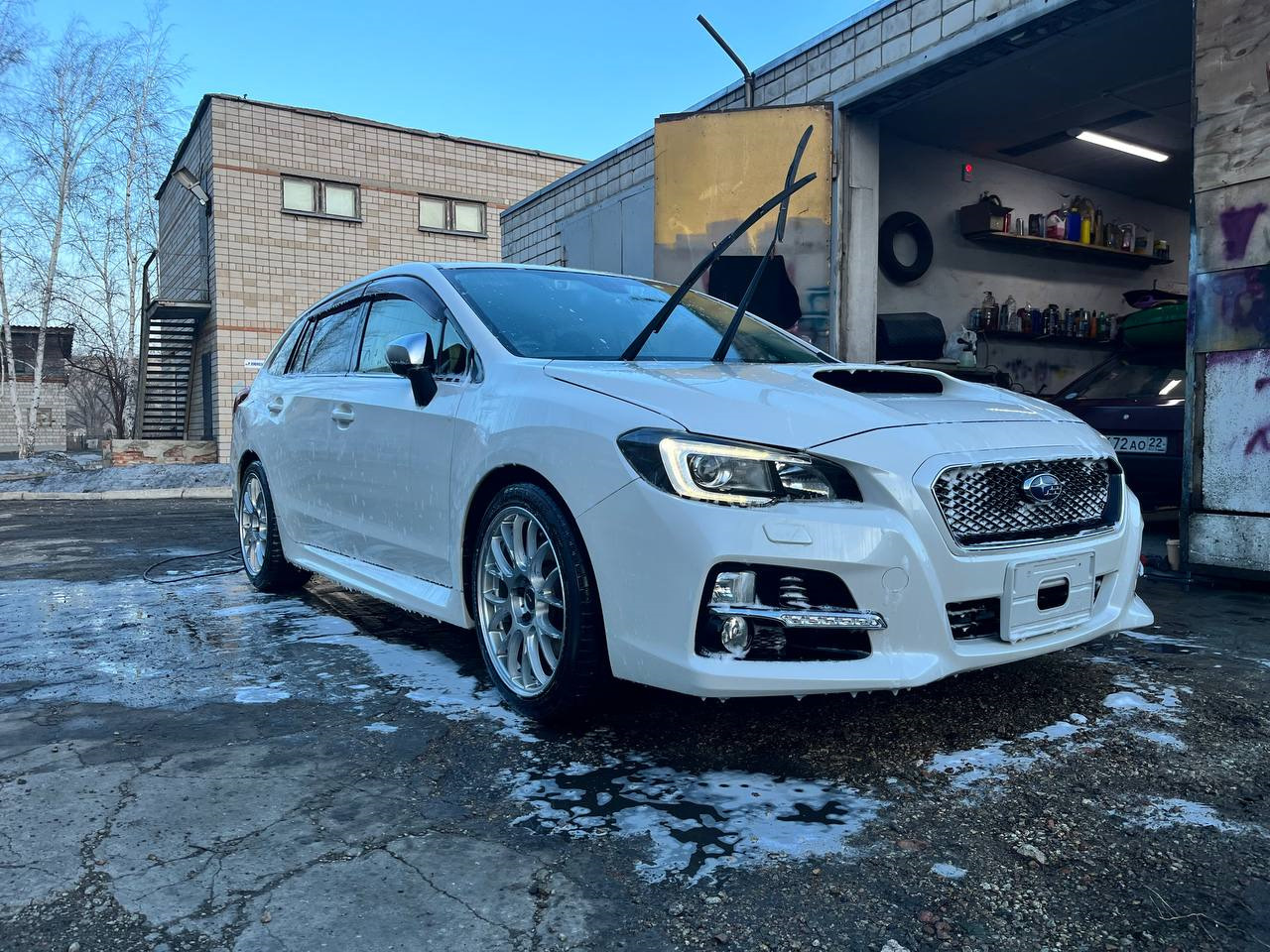 [5] Rays Homura 2x8GT 8J R18 +43 — Subaru Levorg (VM), 1,6 л, 2016 года ...