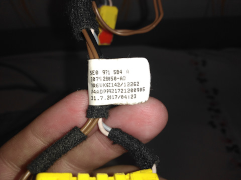 5E0971584A Жгут проводов для ру VAG | Запчасти на DRIVE2