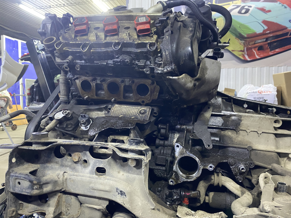 Замена цепей грм, переуплотнение двигателя, маховик! — Audi A6 (C7), 2 ...