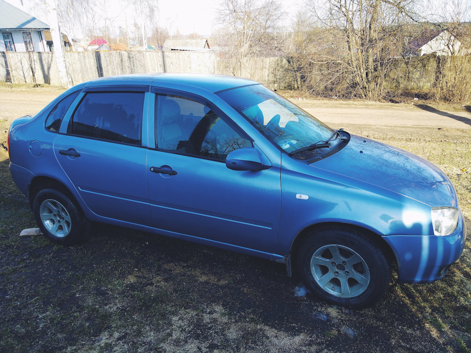 Новые диски и шины — Lada Калина седан, 1,6 л, 2007 года | колёсные ...