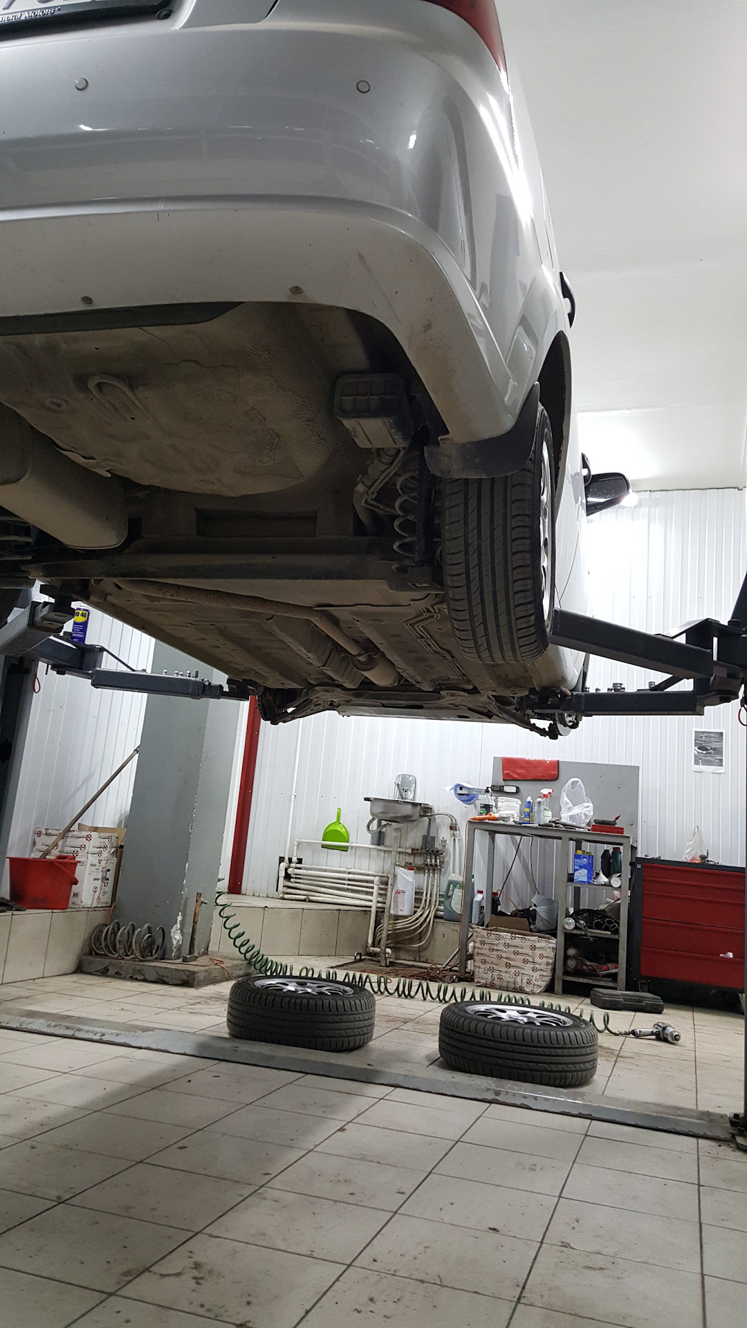 #16 Передние ступичные подшипники+втулки стаба — Chevrolet Aveo Sedan ...