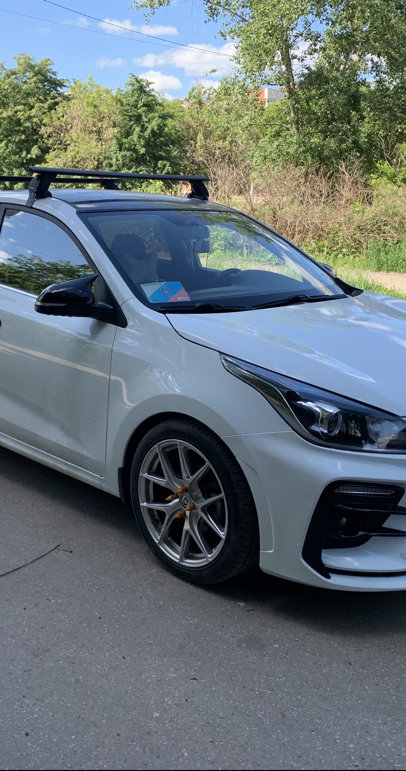 Накладки на зеркала М-стиль — KIA Rio (4G), 1,6 л, 2017 года | стайлинг ...