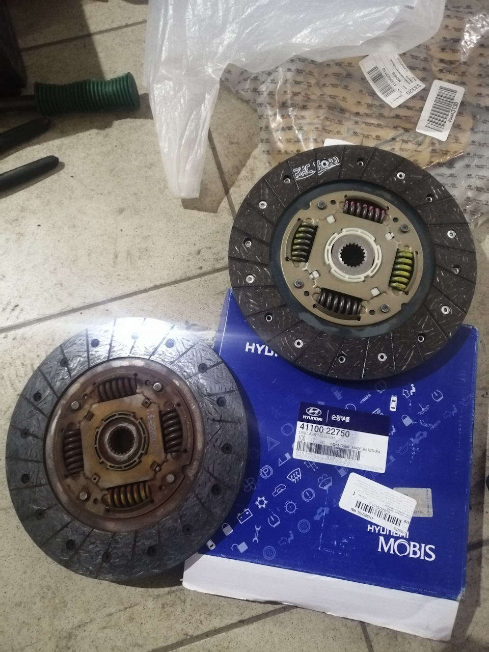 4110022750 Диск сцепления 1.5 l mta KIA HYUNDAI | Запчасти на DRIVE2