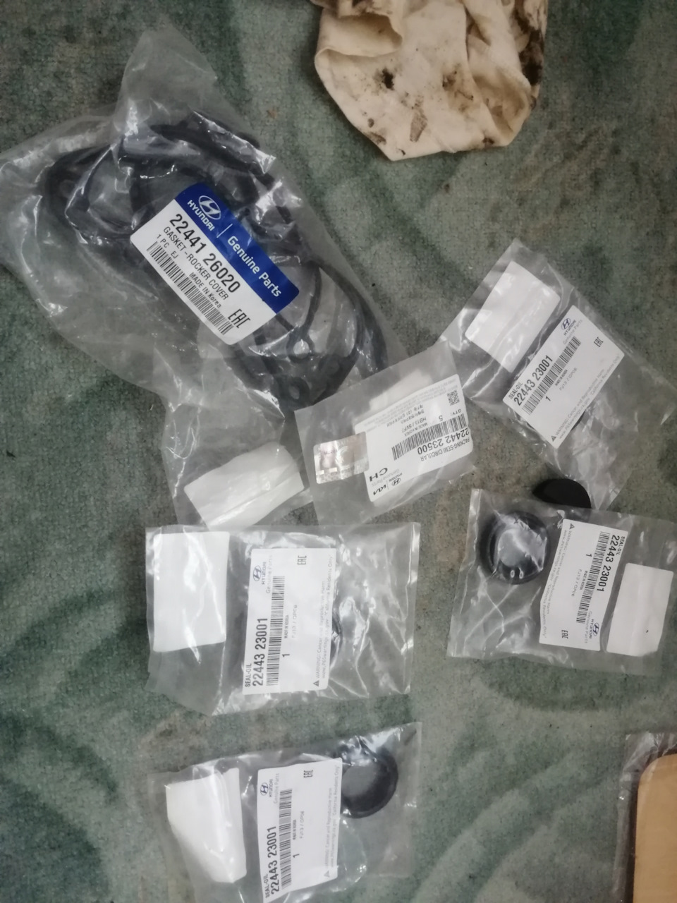 2244126020 Прокладка клапанной крышки двигателя KIA HYUNDAI | Запчасти ...