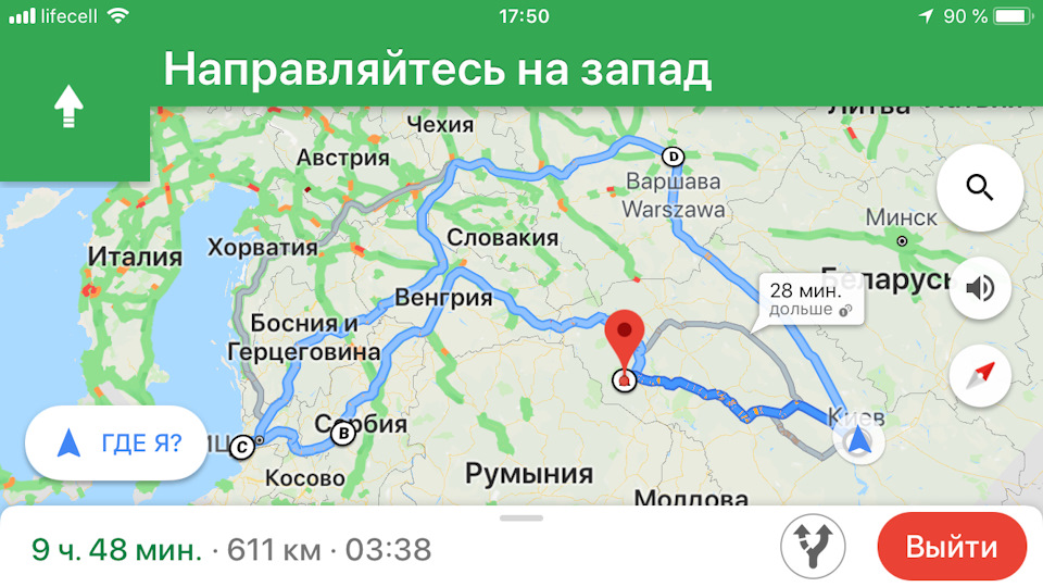 4700км за 10 дней) — Audi A6 (C5), 2,7 л, 2000 года | путешествие | DRIVE2