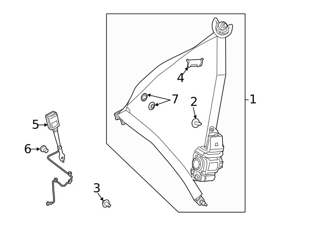 A2468600169 Пряжка переднего ремня безопасности Mercedes | Запчасти на ...