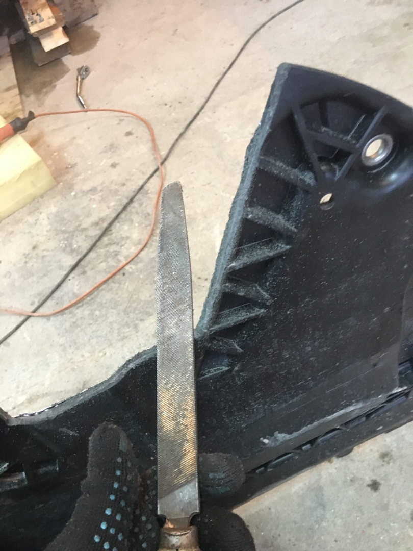 Доработка композитной защиты картера (6С0825901A) — Skoda Fabia Mk2, 1 ...