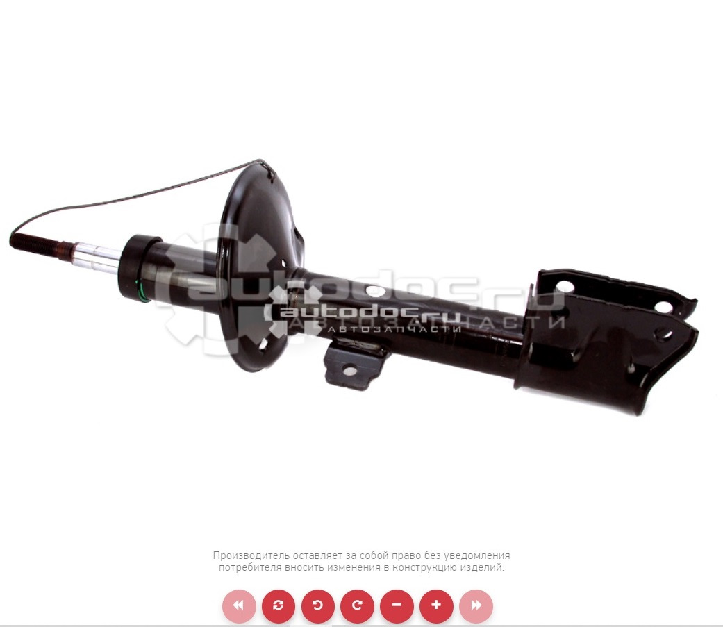 Выбор передних амортизаторов Рено Дастер SS20350 VS 543028126R ...