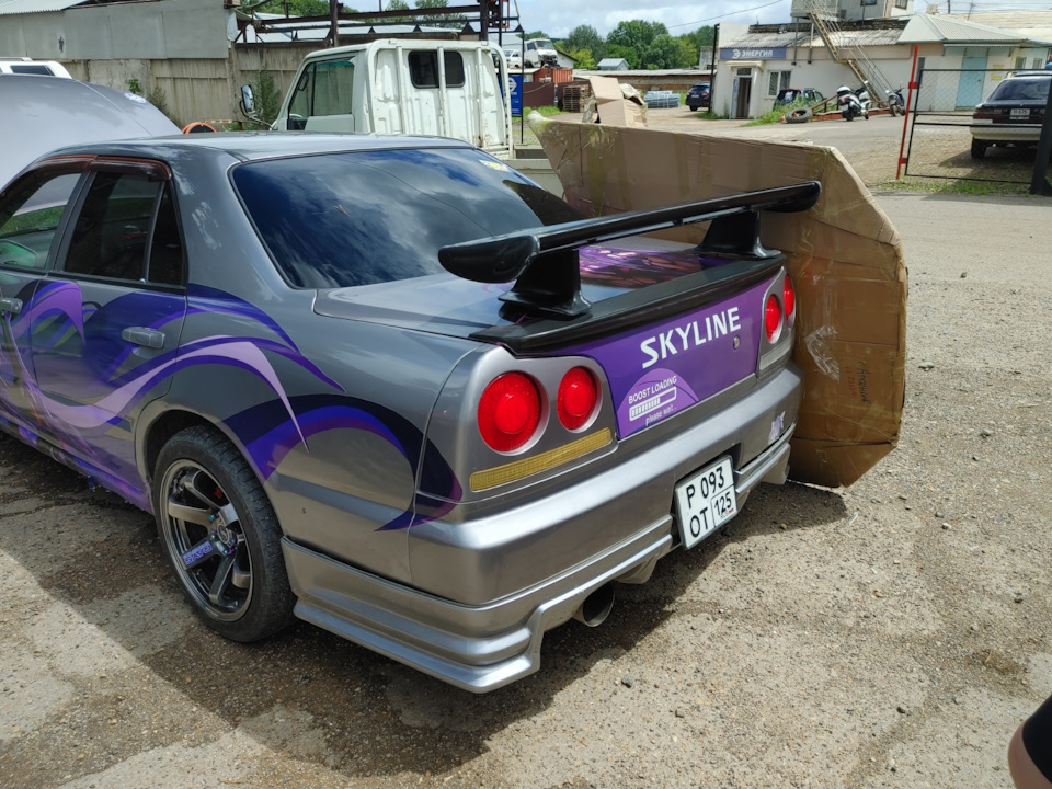 Тизер-трейлер-спойлер — Nissan Skyline (R34), 2,5 л, 1998 года | тюнинг | DRIVE2