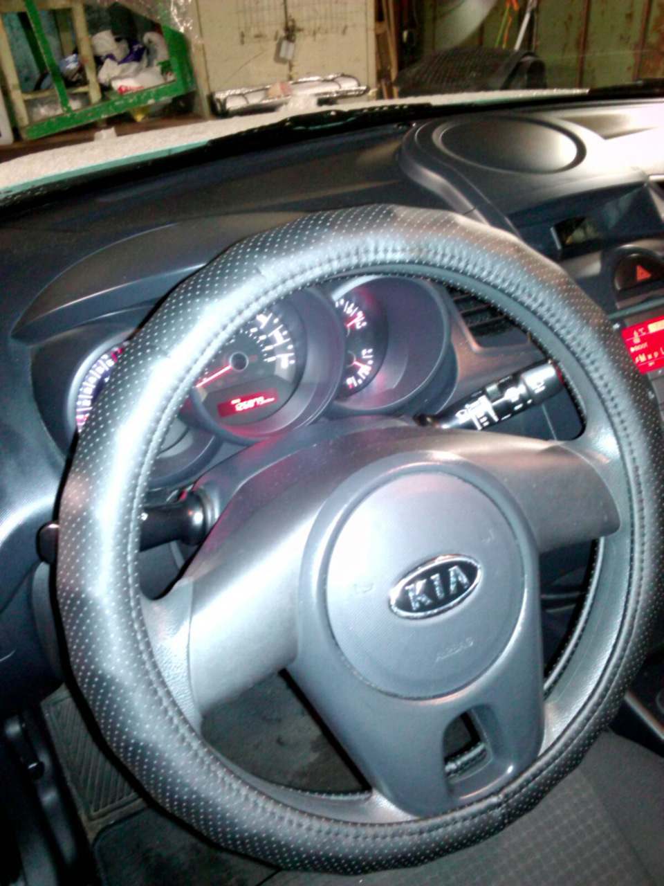 Чехол на руль. — KIA Soul (1G), 1,6 л, 2011 года | аксессуары | DRIVE2
