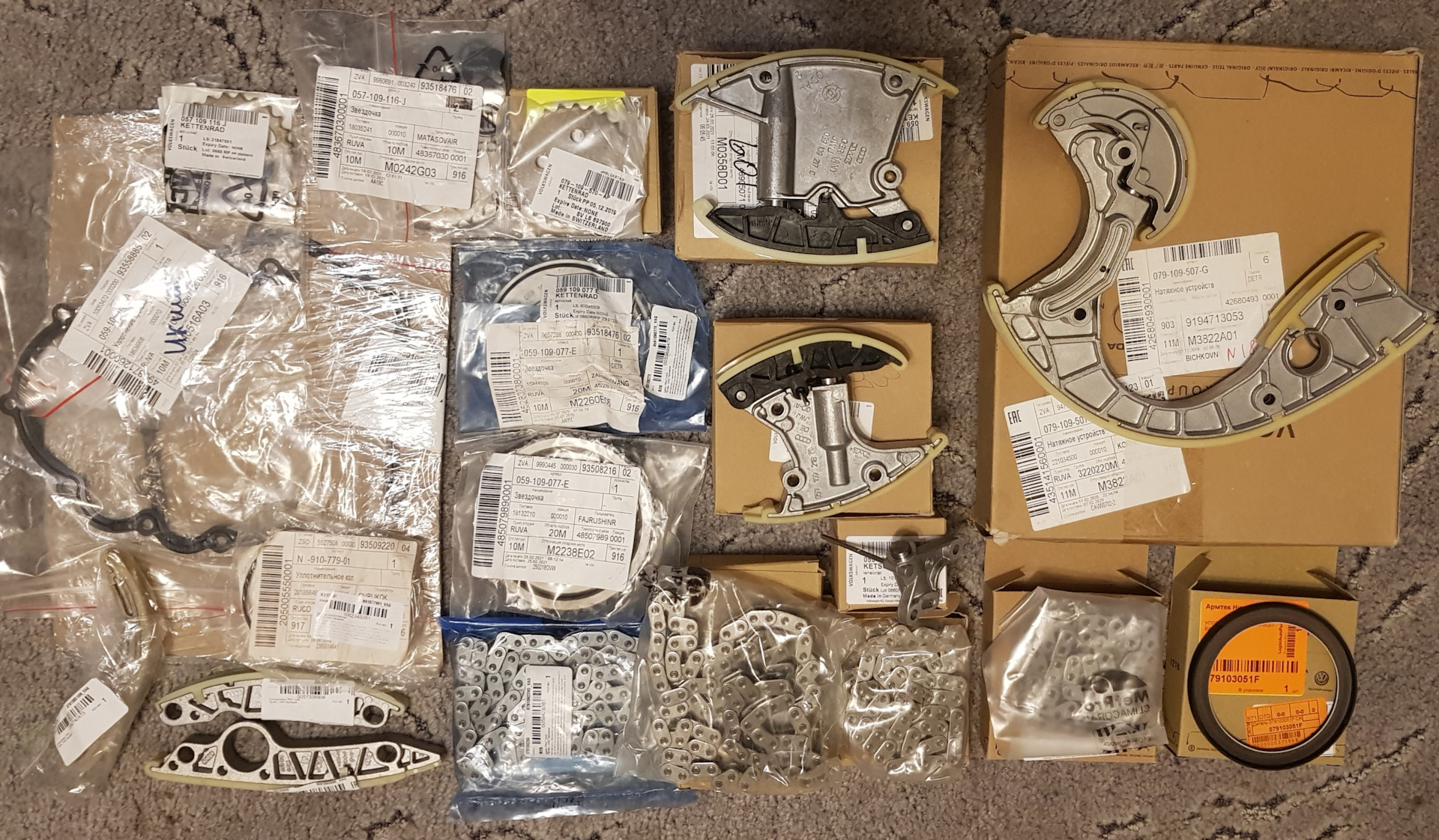 Замена цепей привода ГРМ на 2.7 TDI BPP — Audi A4 Avant (B7), 2,7 л ...