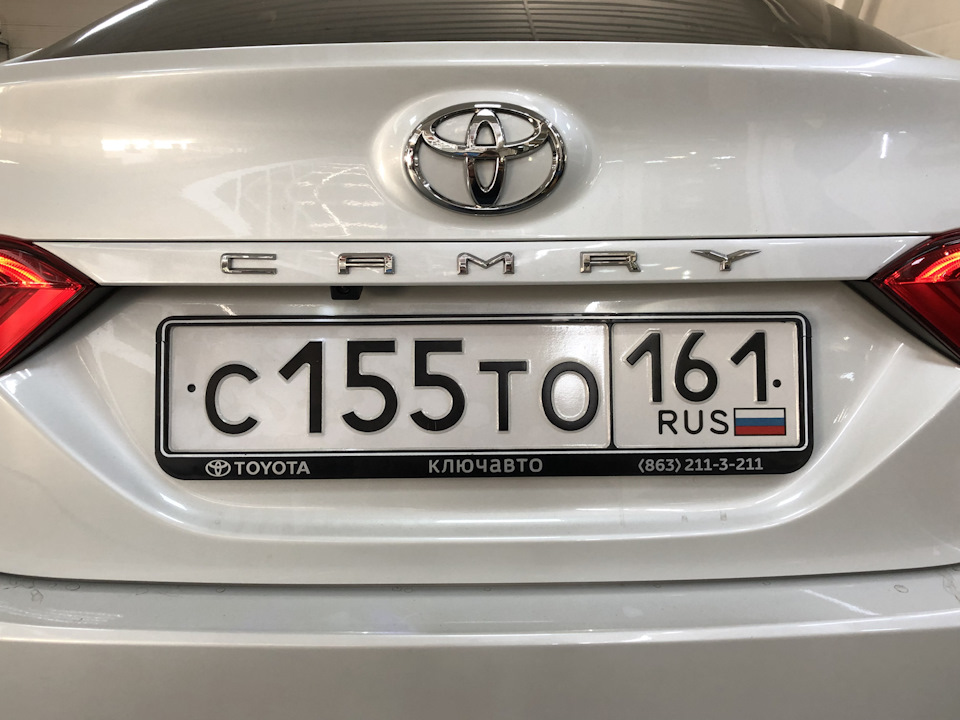 Зеркало с камерой заднего вида — Toyota Camry (XV70), 2 л, 2018 года ...
