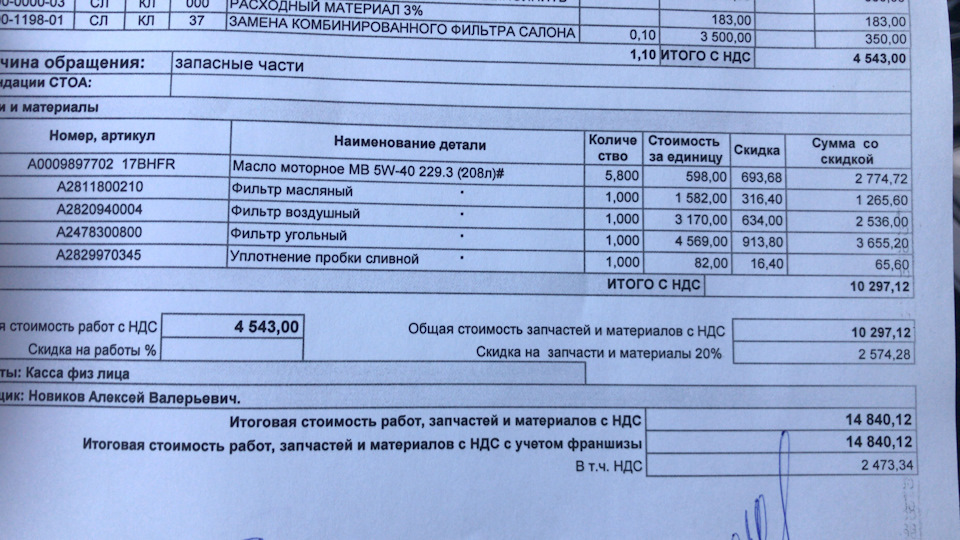 A2478300800 КАРТРИДЖ ФИЛЬТРА САЛОННОГО УГОЛЬНЫЙ (FINE PARTICLE FILTER ...