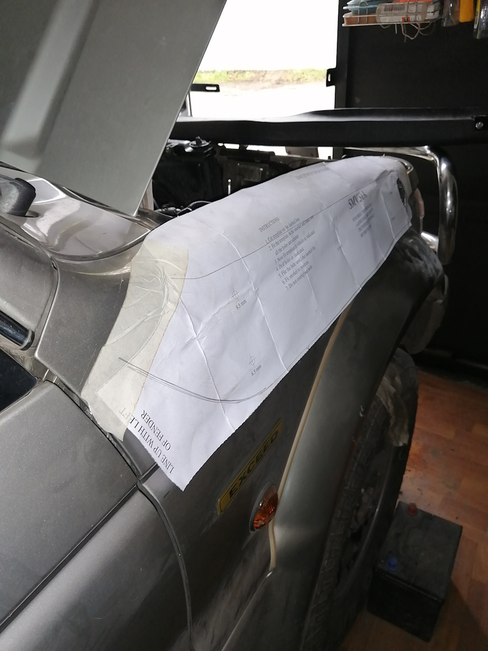 Шноркель. — Mitsubishi Pajero (2G), 2,8 л, 1996 года | своими руками ...