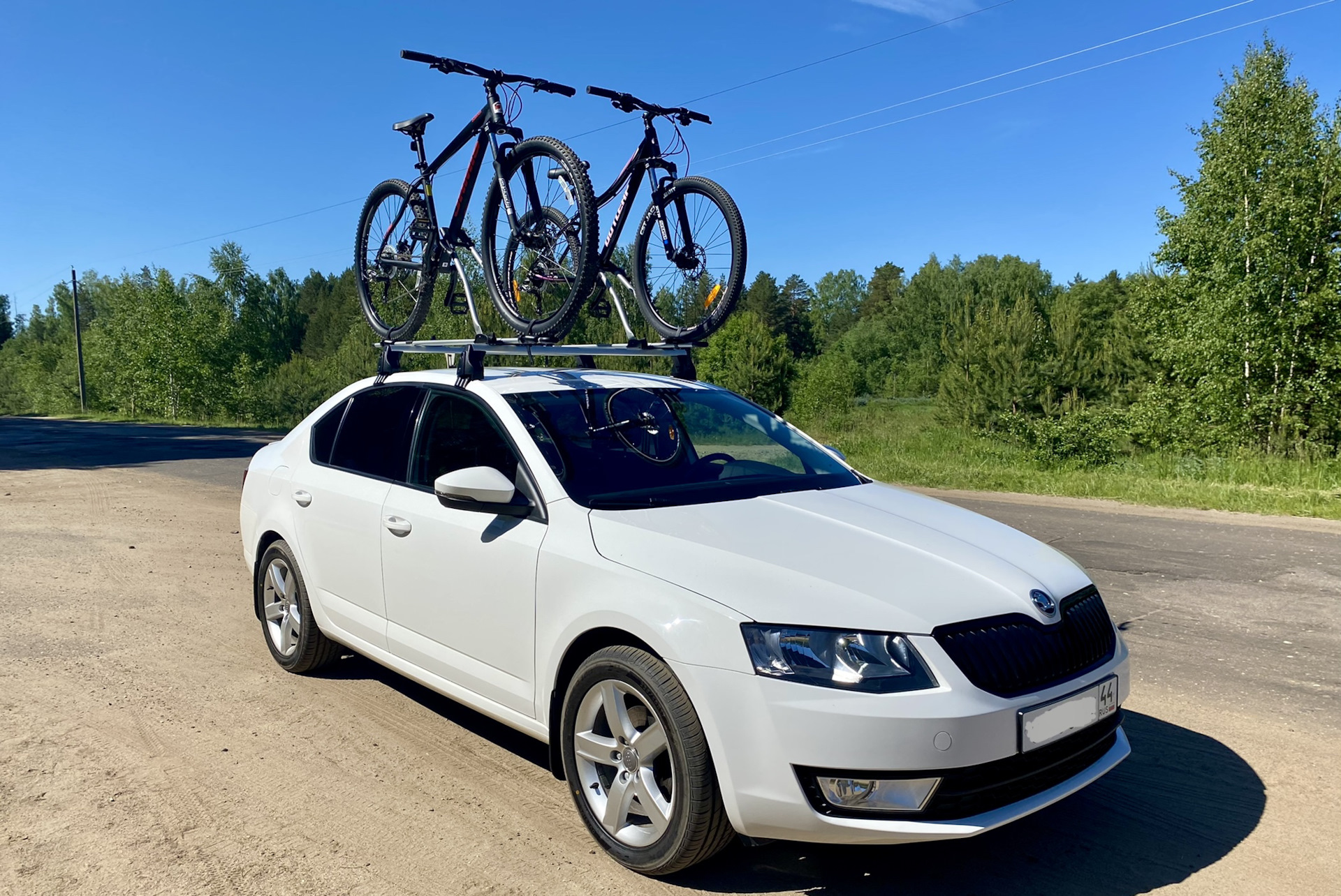 + 1 велосипед на крышу 🔝💪 — Skoda Octavia A7 Mk3, 1,4 л, 2014 года ...