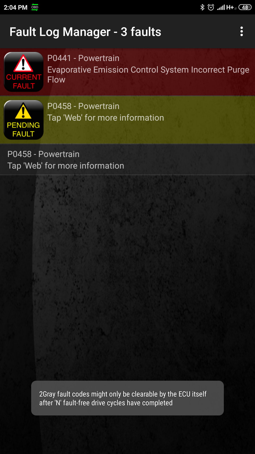 Ошибка P0441. Клапан EVAP (вентиляция бака) — Volvo S40 (2G), 2,4 л ...