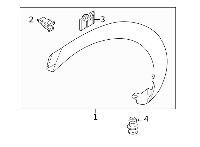 KJ00164345 Фиксатор накладки приборной панели KIA HYUNDAI | Запчасти на ...