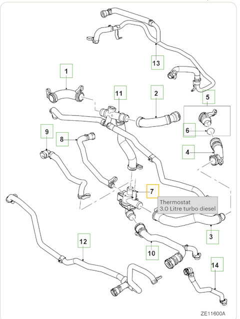 C2Z11669 Термостат Jaguar Land Rover | Запчасти на DRIVE2