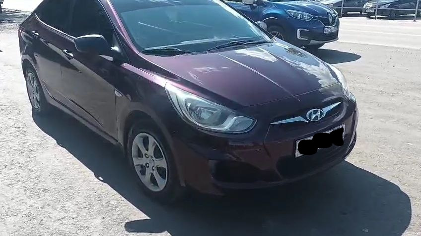 Hyundai Solaris (1G) 1.4 бензиновый 2011 | Баклажановый конь на DRIVE2