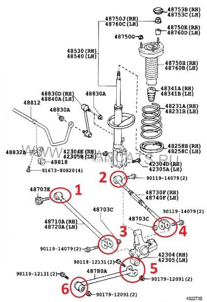 Замена задних сайлентблоков(в цапфе) — Toyota Camry (XV40), 2,4 л, 2006 ...