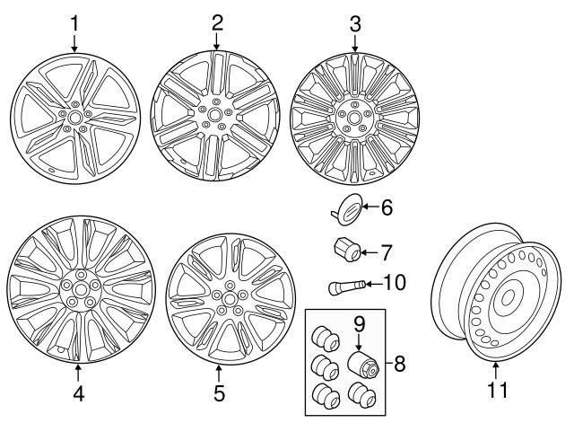 LR048428 КОЛЕСНЫЙ ДИСК ИЗ СПЛАВА Jaguar Land Rover | Запчасти на DRIVE2