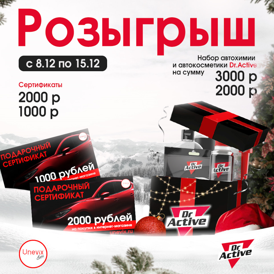 РОЗЫГРЫШ вместе с Dr.Active | Автохимия 🥳 — Unevix | Plastic Auto на DRIVE2