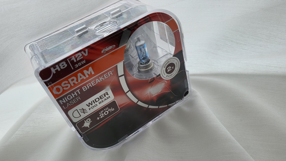 H8 OSRAM NIGHT BREAKER LASER в ПТФ — Skoda Octavia A7 Mk3, 1,8 л, 2018 ...