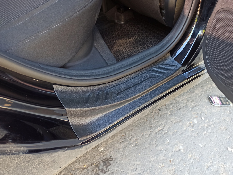 Накладки пороги и багажник Солярис 2020 — Hyundai Solaris (2G), 1,6 л ...