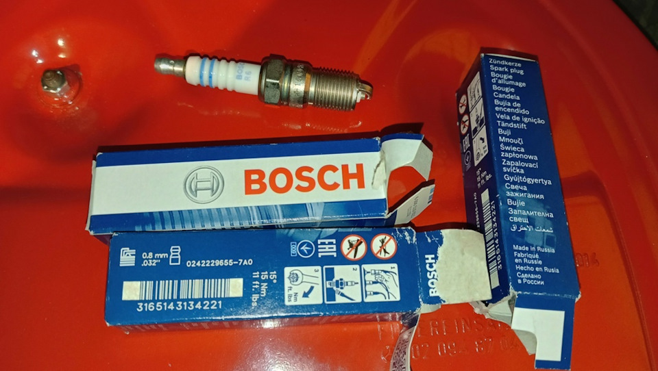 0242229655 Свеча зажигания BOSCH | Запчасти на DRIVE2