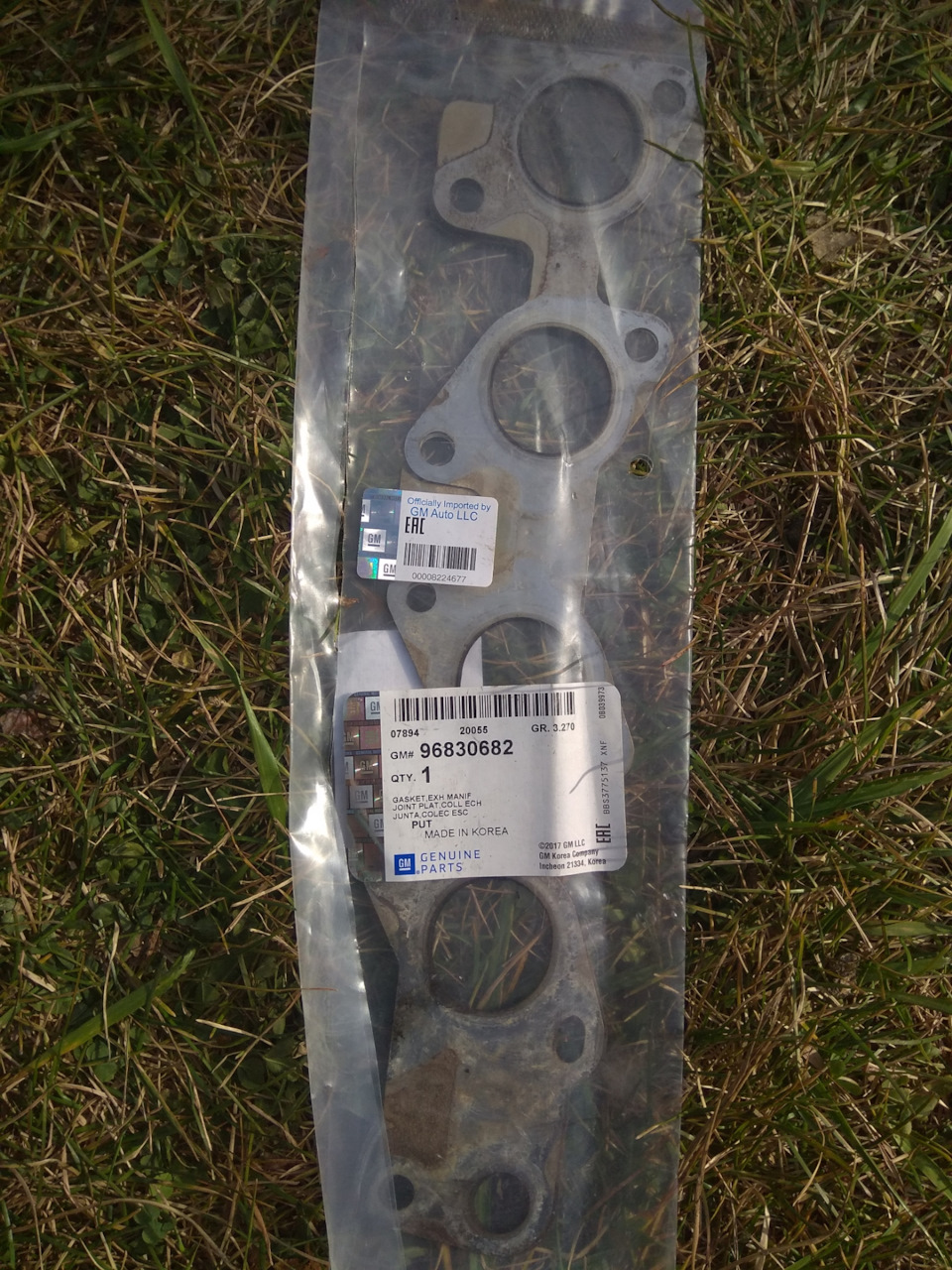 96830682 Прокладка выпускного коллектора двигателя GM | Запчасти на DRIVE2