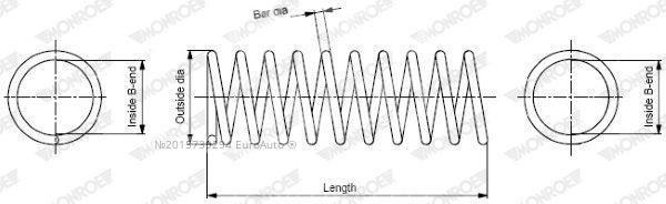 SP1440 Пружина MONROE | Запчасти на DRIVE2