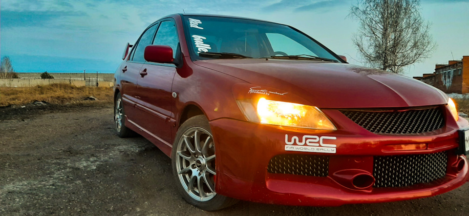 Диски на лето и решетка (пропеллер) в EVO бампер — Mitsubishi Lancer IX ...