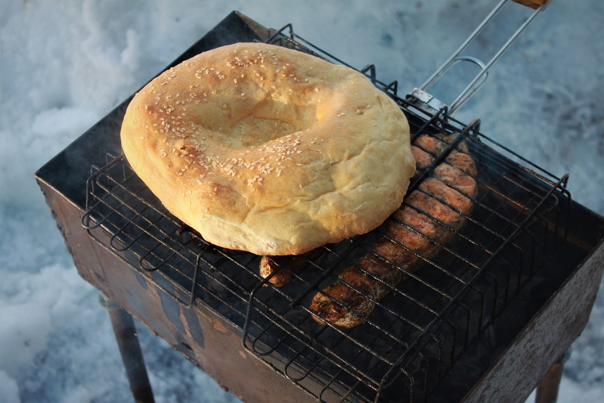 Кама, две нивы, лосось, беседка — Lada 4x4 3D, 1,7 л, 1998 года ...