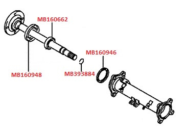 Замена подшипника полуоси переднего моста + Видео Часть 1 — Mitsubishi ...
