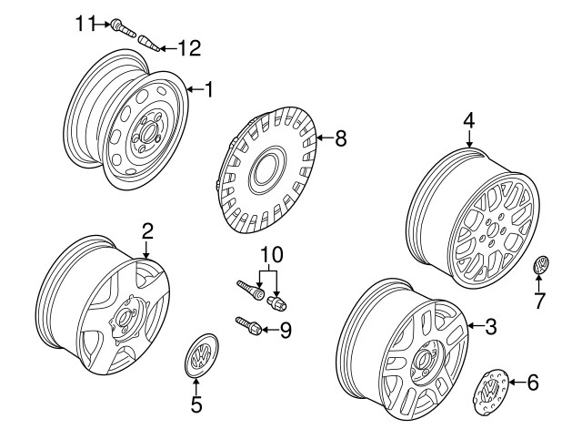 311601361 Вентиль с обрезиненн VAG | Запчасти на DRIVE2