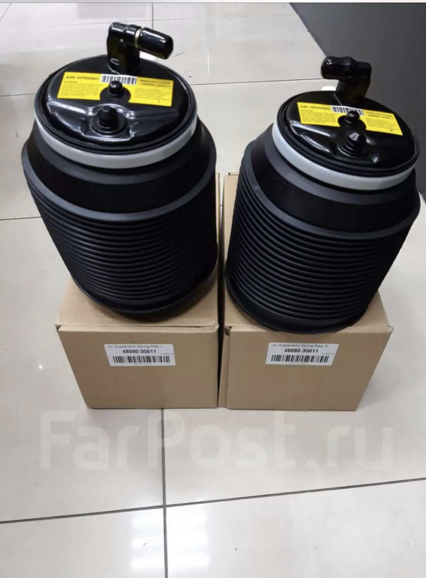 Замена пневмобаллонов — Toyota Land Cruiser Prado 120-series, 4 л, 2008 ...