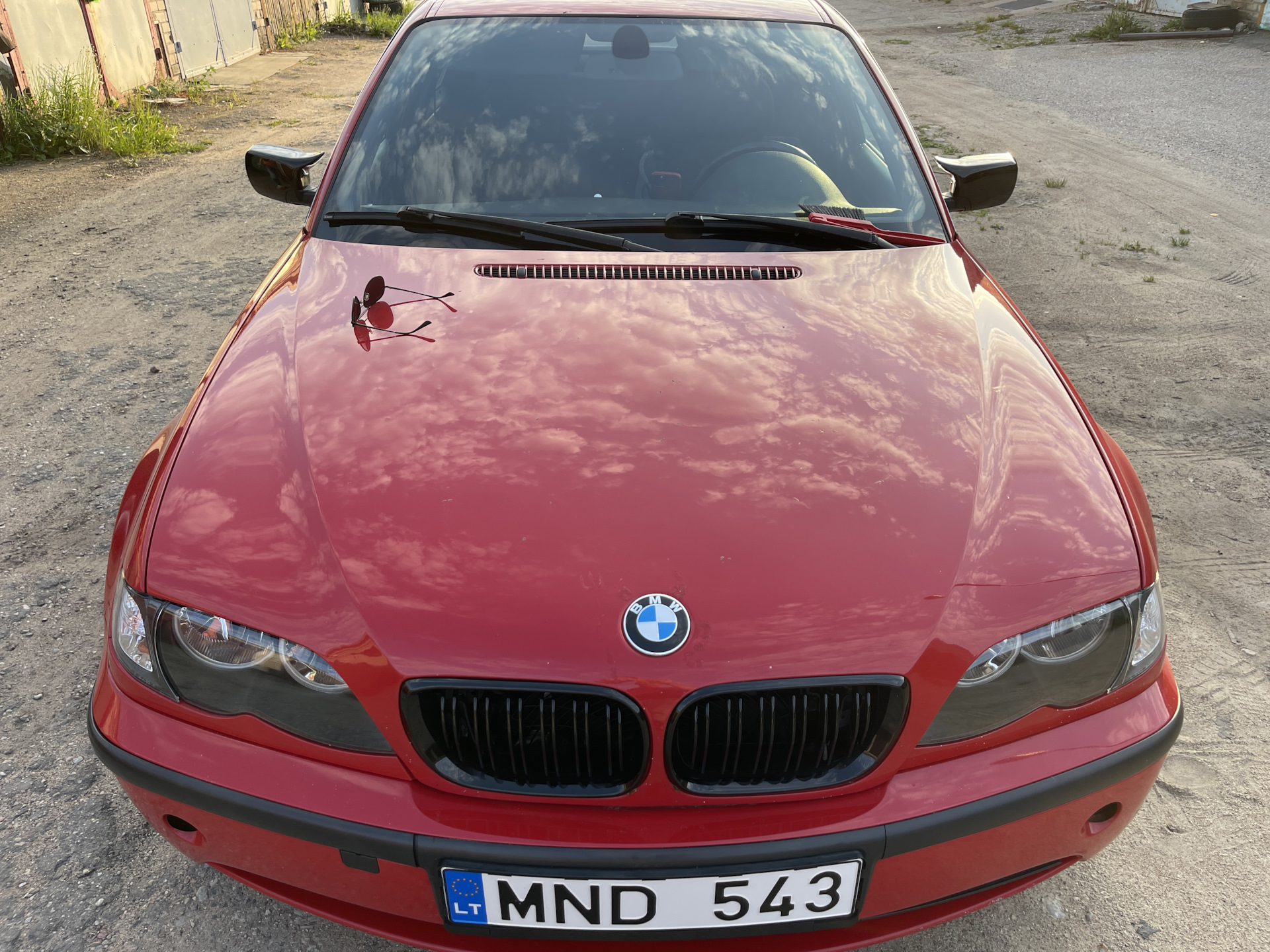 Лопухи зеркал. Ловушка капота. — BMW 3 series (E46), 3 л, 2003 года ...