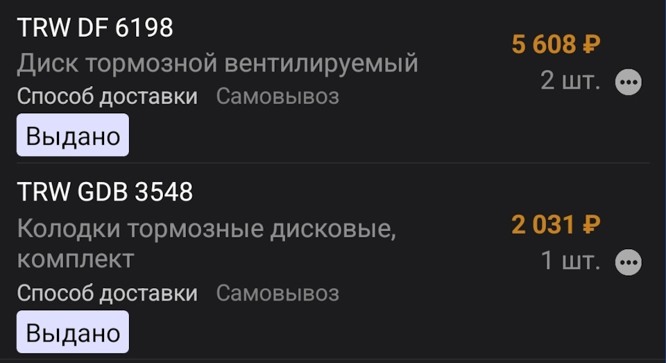 DF6198 Тормозной диск для HYUNDAI, KIA TRW | Запчасти на DRIVE2