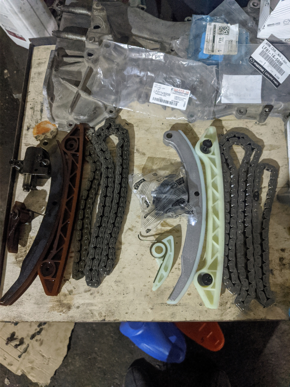 LF0114500B Комплект цепи ГРМ LF-VE, L8-DE MAZDA | Запчасти на DRIVE2