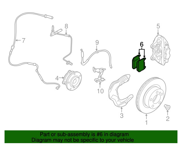 34112284969 Ремкомплект тормозных накладок безасбестовых BMW | Запчасти ...