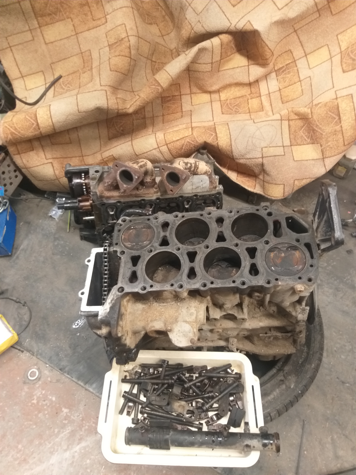 VR6 пришел на смену VR6 — Volkswagen Multivan (T4), 2,8 л, 1998 года ...