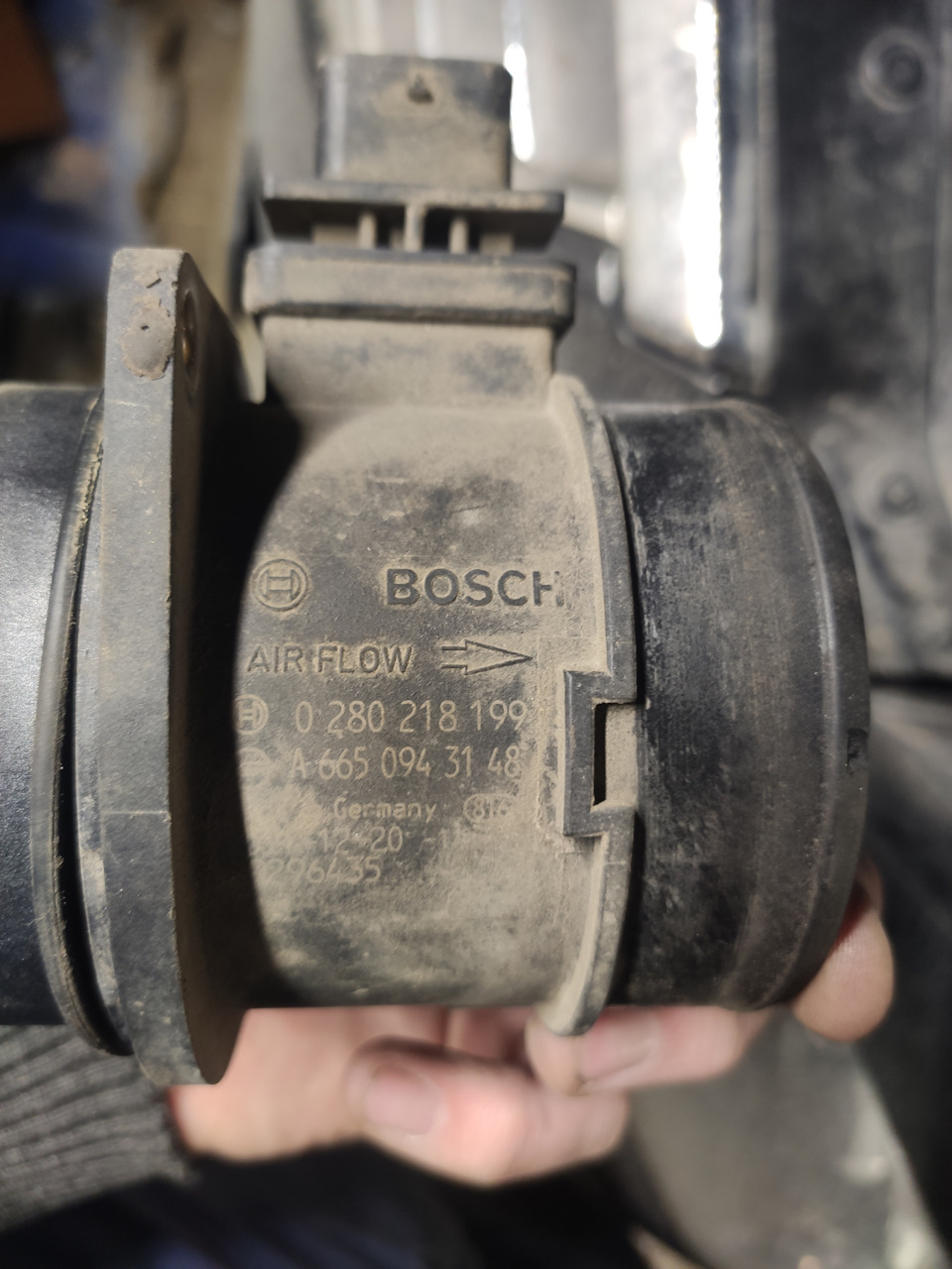 0280218199 ДАТЧИК МАССЫ РАСХОДА ВОЗДУХА BOSCH | Запчасти на DRIVE2