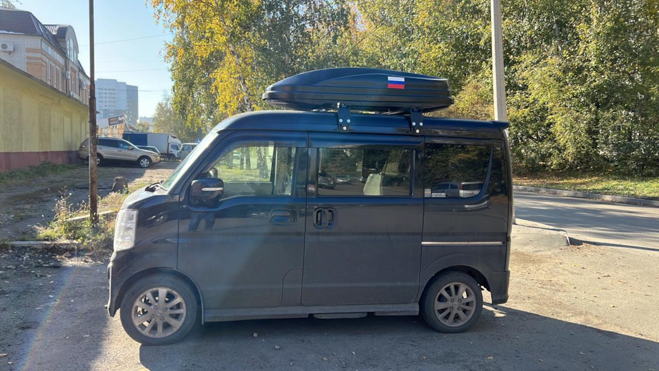 Бокс на крышу.Взял на примерку. — Suzuki Every (DA17), 0,7 л, 2017 года | другое | DRIVE2